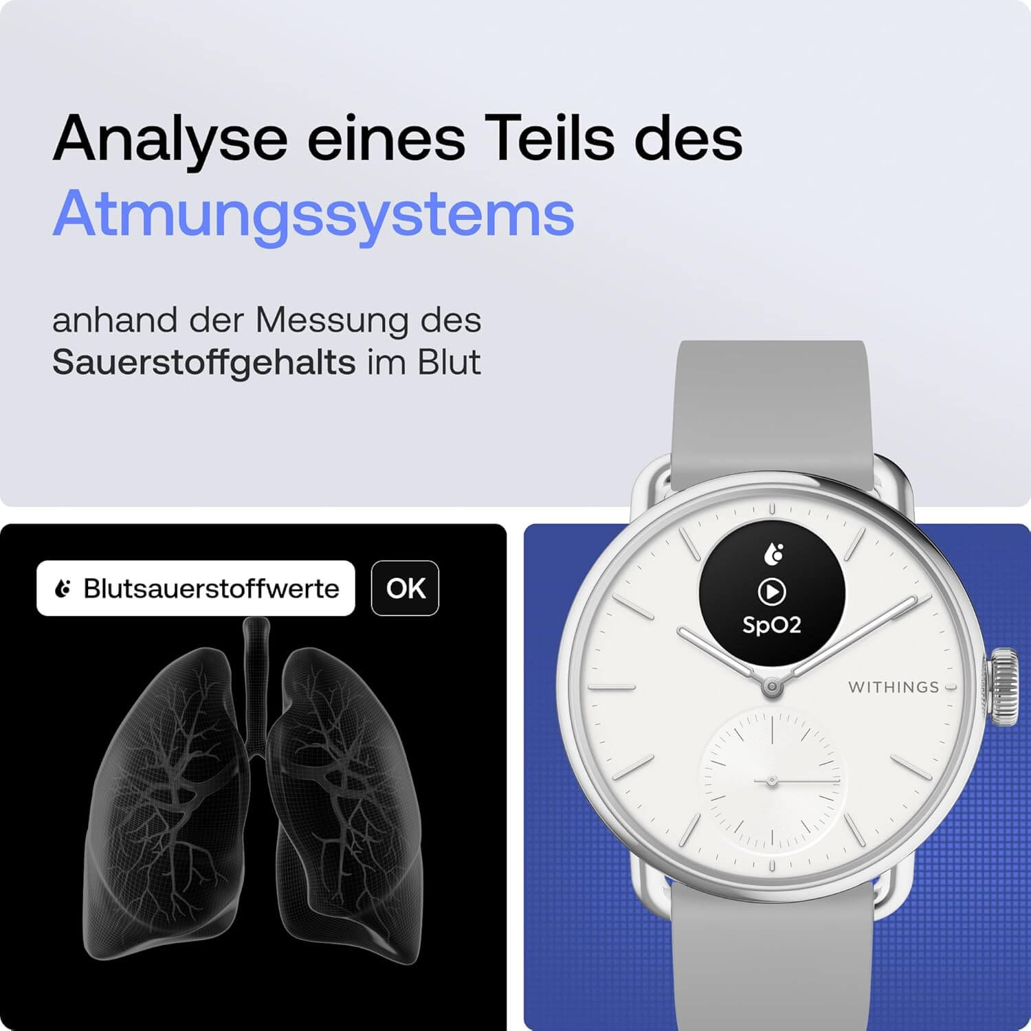 Withings Scanwatch 2 - White 38mm + Gratis Withings Lederarmband ...