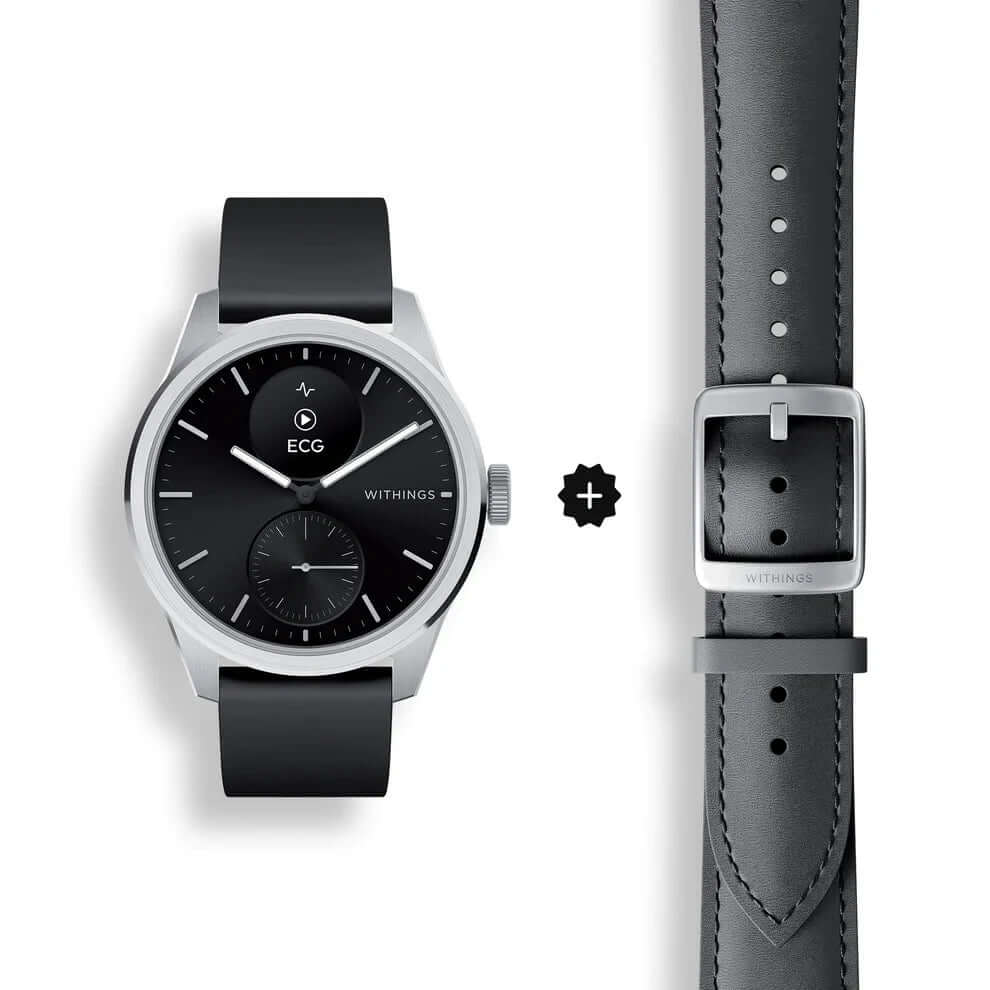 Withings Scanwatch 2 - Black 42mm + Gratis Armband – The Magpie