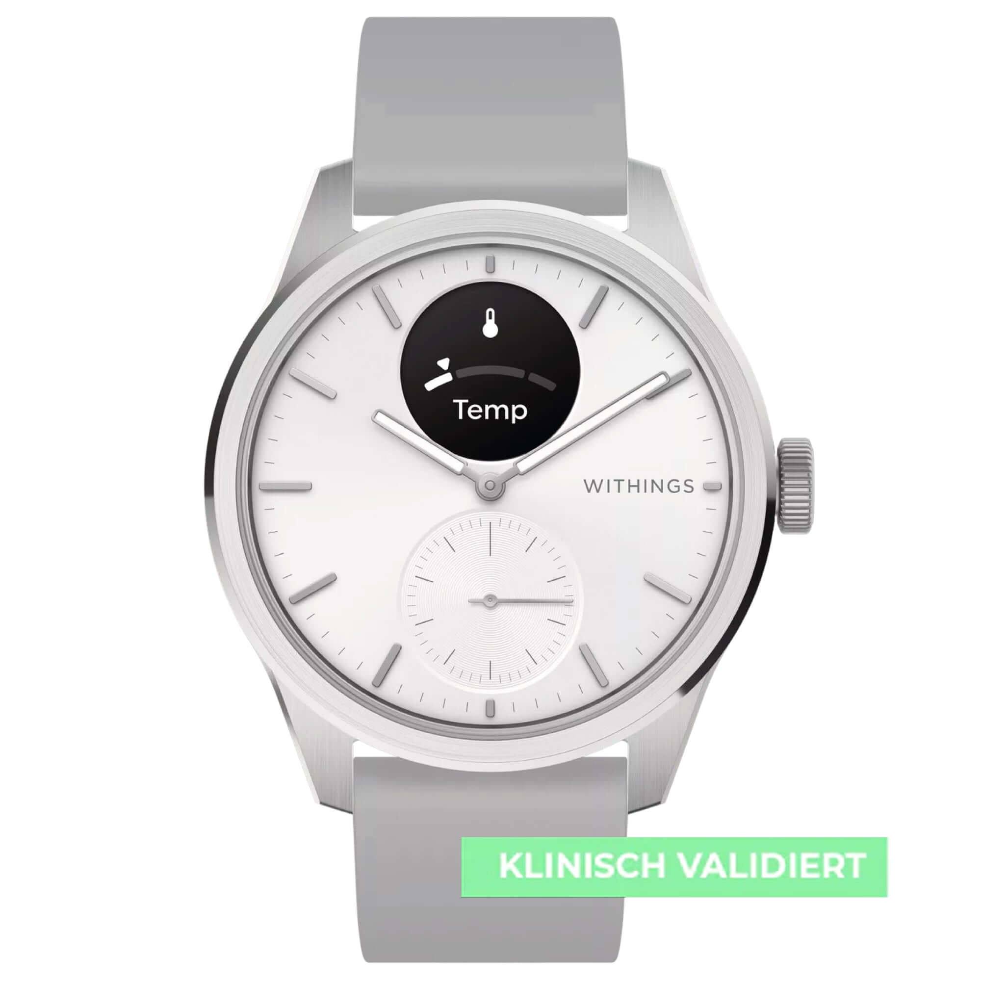 Withings Scanwatch 2 - White 42mm + Free Withings Leather Strap – The ...